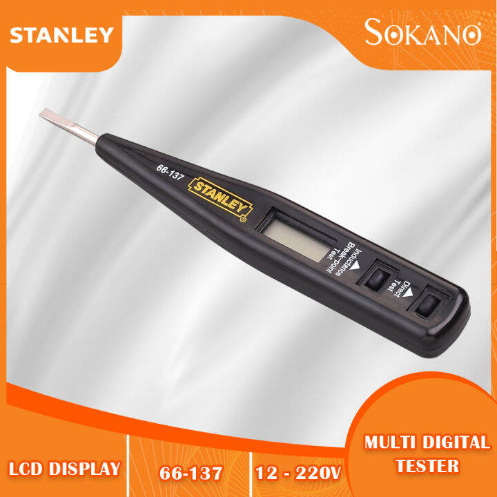 STANLEY 66-137 Multi Digital Tester with LCD Display Digital Detection ...