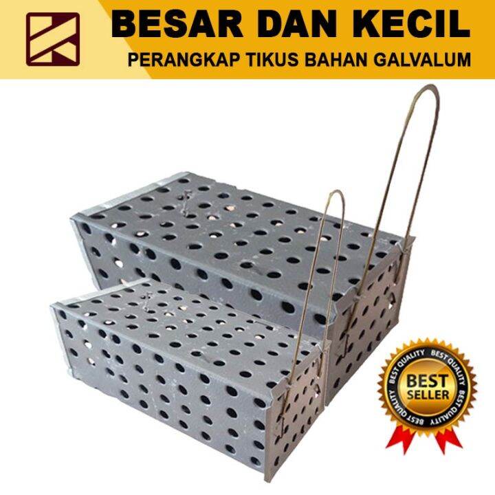 Jebakan Curut perangkap tikus Wadah Clurut Besi Plat Galvalum Kotak ...