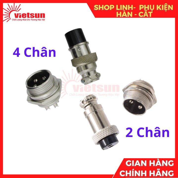 Giắc kết nối GX16 2 chân 4 chân đực - cái, thường dùng trong máy hàn | Lazada.vn