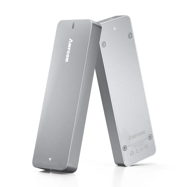 AMPCOM M.2 NVME SSD Enclosure Adapter，PCIe SSD (M Key) to USB 3.1 GEN 2 ...