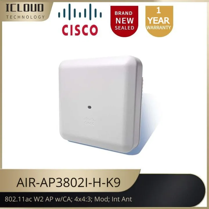 Cisco AIR-AP3802I-H-K9 Aironet 3802i Access Point 802.11ac Wave 2 AP w ...