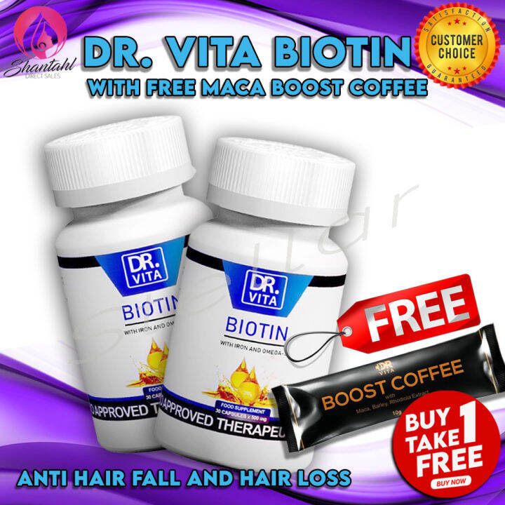FREE SACHET OF COFFEE! BUY 1 TAKE 1! 100% Original DR.VITA BIOTIN with ...