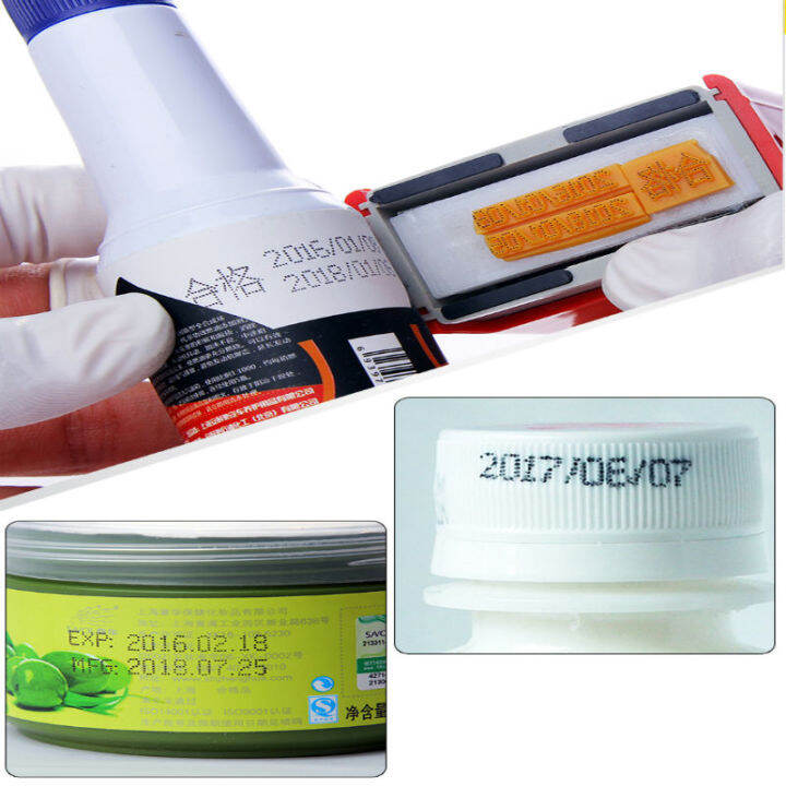 Expiration number printer production date code coding tools manual lot mark printing machine ...