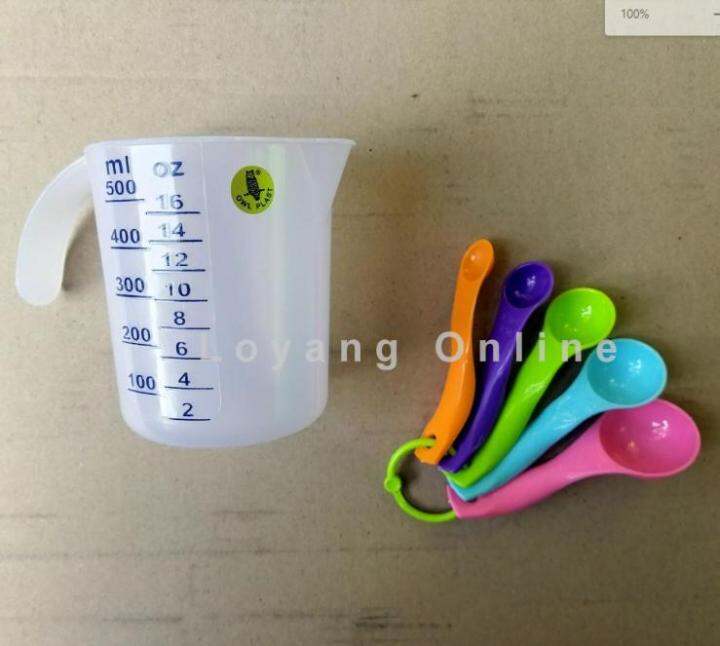 GELAS TAKAR 500ML DAN SENDOK TAKAR 5 UKURAN | Lazada Indonesia