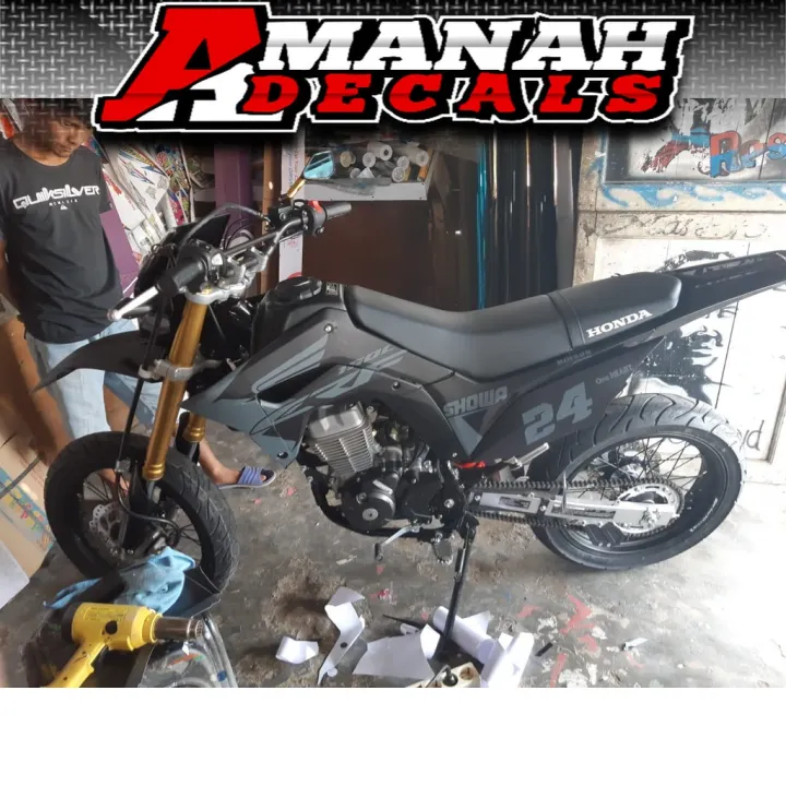 Decal CRF Hitam/Black Doff Atau Glossy | Lazada Indonesia