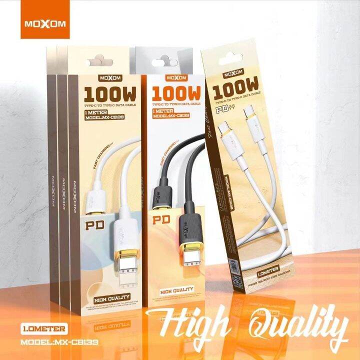 Moxom CB139 1 Meter 100W PD Type C To Type C Data Cable | Lazada