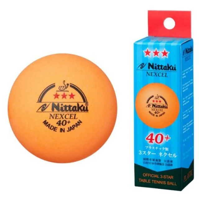 Nittaku Table Tennis Balls Nexcel 40+ (3 Pcs) | Lazada