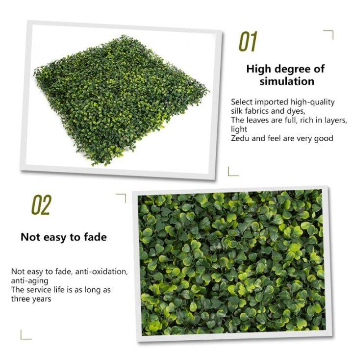 Artificial Grass Fake Lawn Boxwood Panels Topiary Hedge Plant Privacy ...