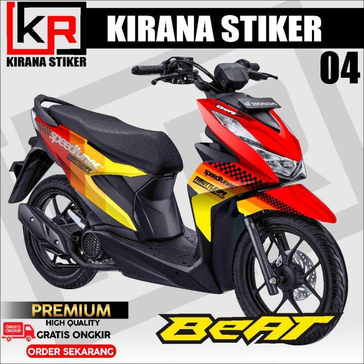 DECAL STIKER HONDA BEAT STREET NEW 2021,STIKER VARIASI BEAT STREET NEW ...