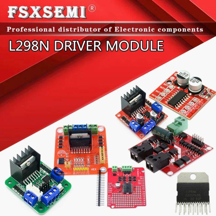 【CW】 L298N Dual H Bridge DC Stepper Motor Drive Controller Board Module ...