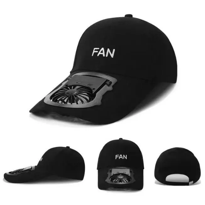 Hats with Fan sunhat Baseball cap 3 Speed Fan/USB Charging w/500mAh ...