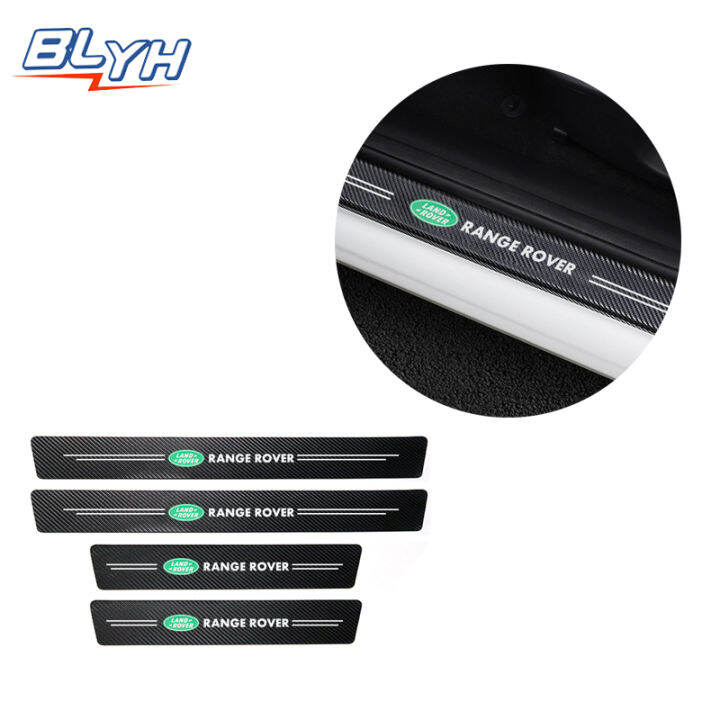 Carbon Fiber Decal Car Door Sill Protector Sticker Decal For Land Rover ...