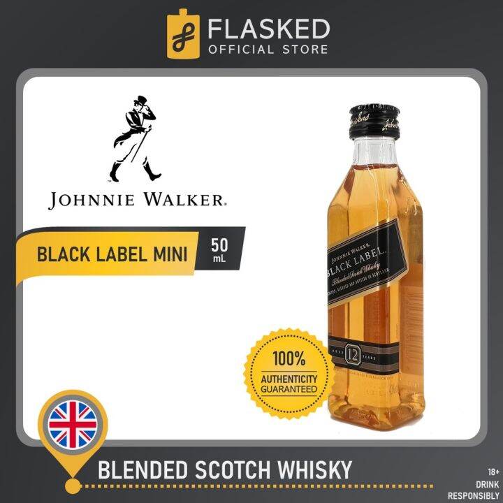 Johnnie Walker Black Label Whisky Mini 50mL | Lazada PH