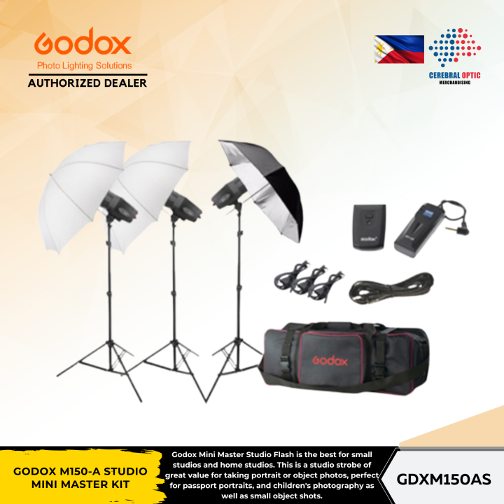 Godox M150-A Studio Mini Master Kit | 150W & 180W Power Output | Plug ...