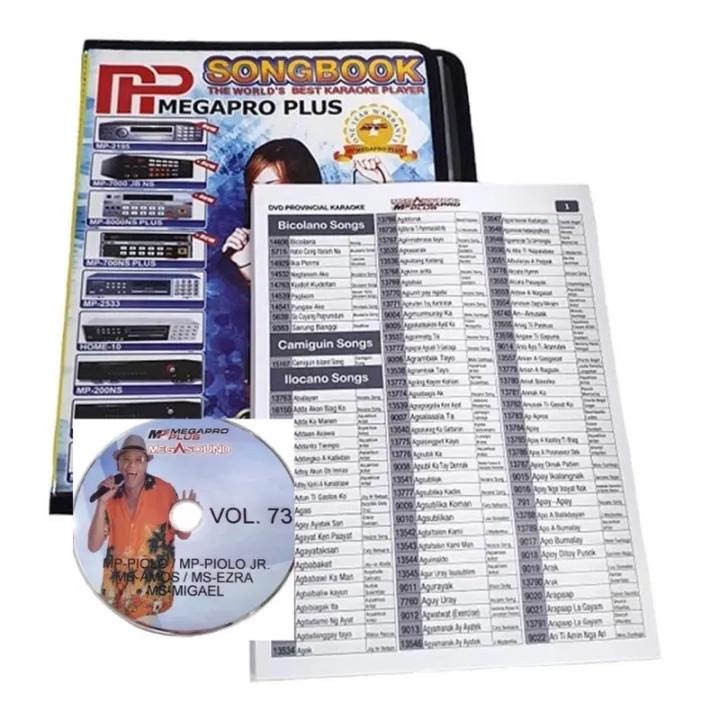 MEGAPRO MP100 songbook singlist with CD vol 73 | Lazada PH