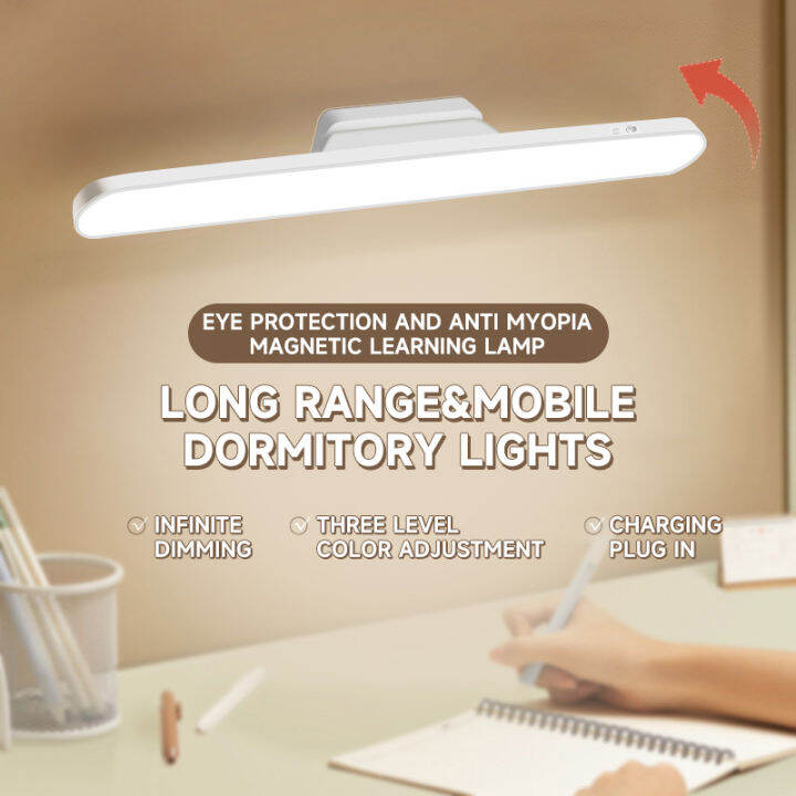 Hanging Desk Lamp Magnetic LED Light Table Lamp USB Rechargeable ...