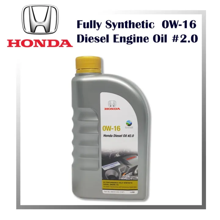 Genuine Honda Fully Synthetic Diesel Engine Oil 0W-16 #2.0 1 Liter ...