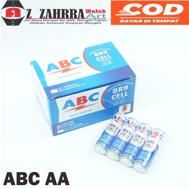 Baterai/Batre/Batrai ABC Biru size AA (isi 1 pcs) | Lazada Indonesia