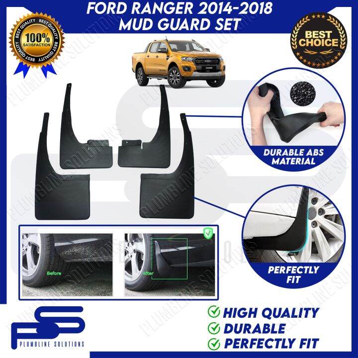 Mud Guard for Ford Ranger 2014 2015 2016 2017 2018 Mudguard Mud Flaps ...