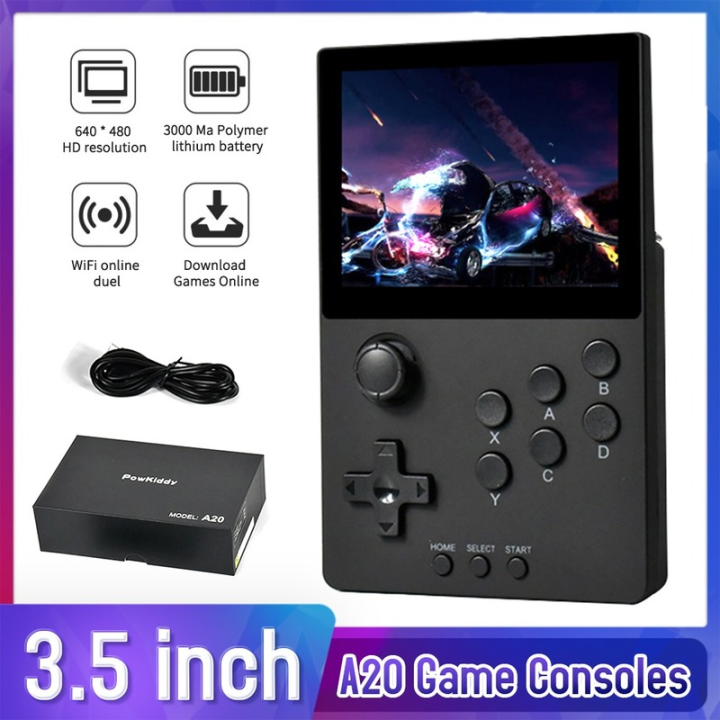 POWKIDDY A20 Handheld Video Game Console 64 GB 3.5 inch IPS Screen ...