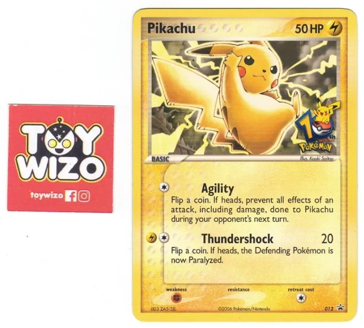 Pokemon TCG Pikachu 012 10th Anniversary Promo Card | Lazada PH