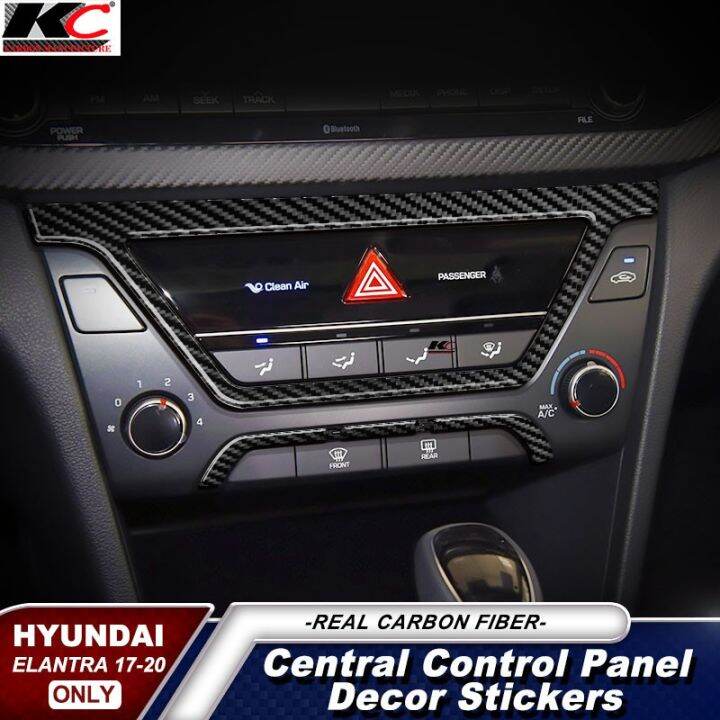 HYSssss Carbon Fiber CD Decals Conditioning Control Panel car Stickers ...