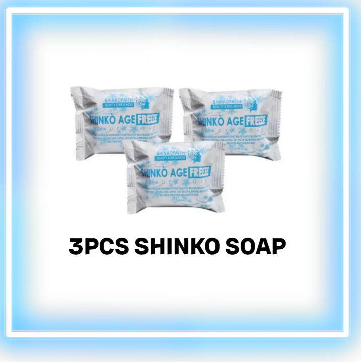 {ONHAND} 3PCS Shinko Soap Age Freeze Beauty Soap 70g | Lazada PH