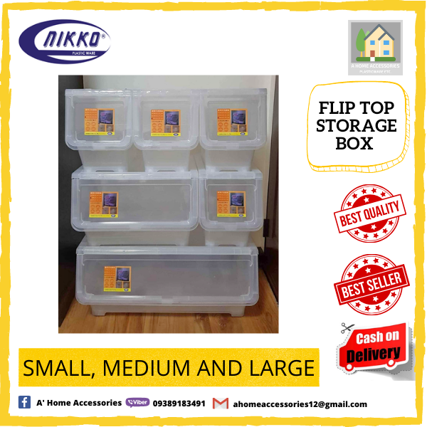 Nikko Fliptop Transparent Storage Box | Lazada PH