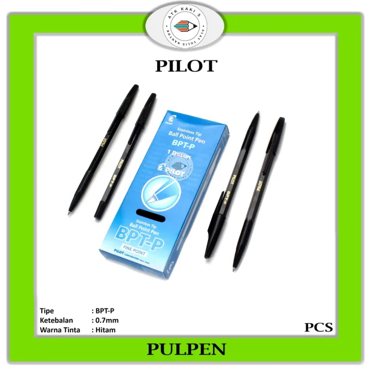 Pilot Pen Ballpoint BPT-P/ Pulpen Pilot BPTP Hitam & Biru | Lazada ...