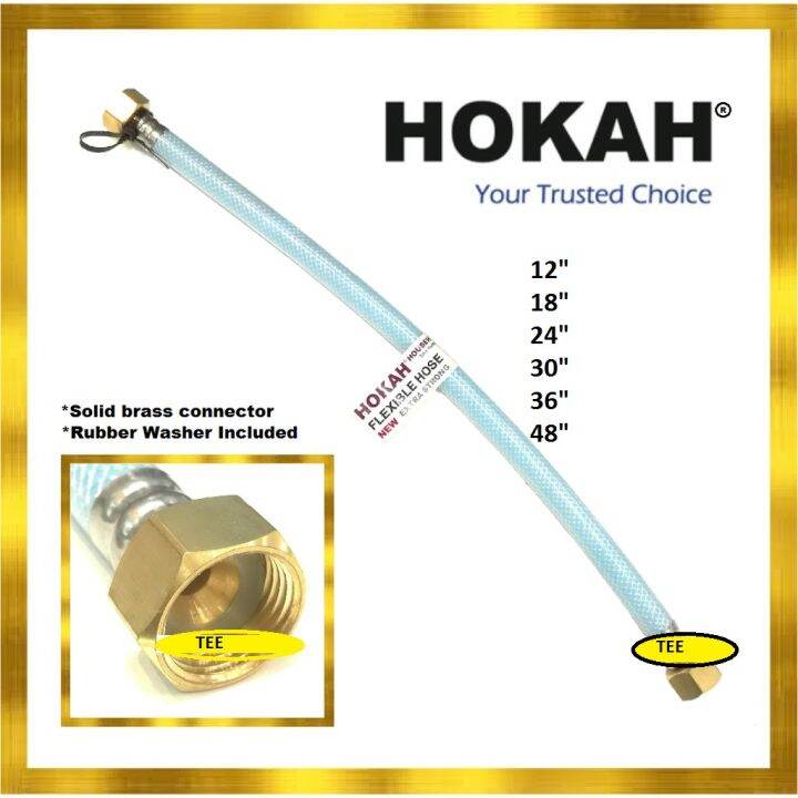HOKAH Heavy Duty High Pressure Flexible Hose (Blue Color)~12,18,24,30 ...