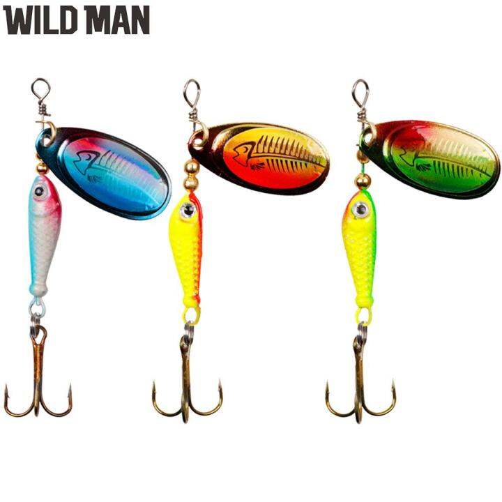 Metal Rotating Sequin Fishing Bait Spinner Artificial Fake Lure Fishing ...