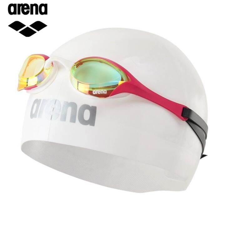 ☄ Steel helmet cap Arena 3D racing professional fast swimming cap Arena ...
