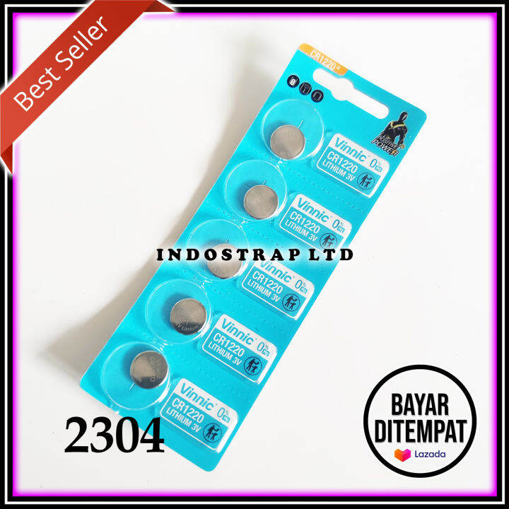 baterai vinnic CR1220 batrai CR-1220 batre CR 1220 lithium 3V | Lazada Indonesia