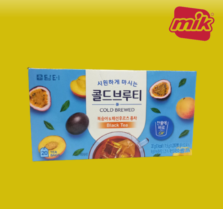 Damtuh Cold Brew Peach Passion Fruit Flavored Tea 20's | Lazada PH