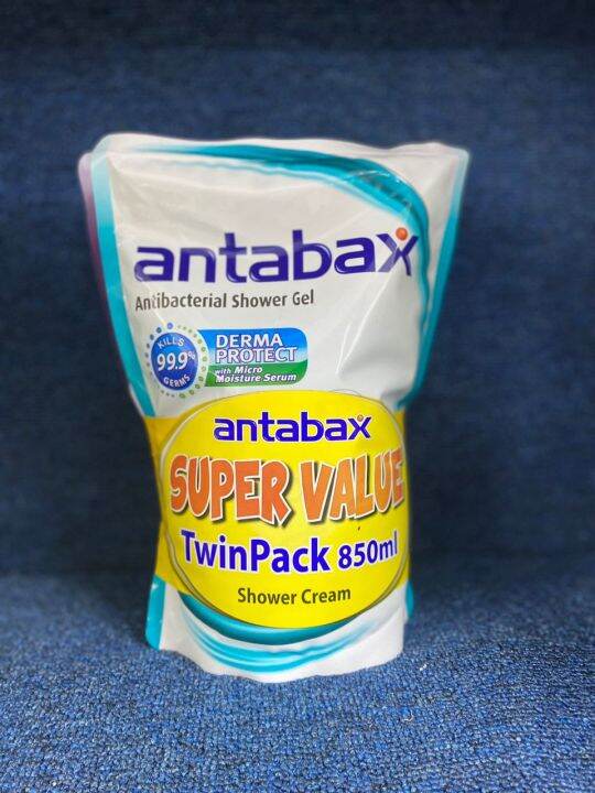 ANTABAX ANTI BACTERIAL SHOWER CREAM SUPER VALUE TWIN PACK 850ML BLUE ...