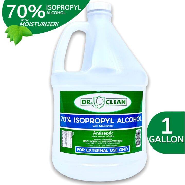 Dr. Clean Isopropyl Alcohol 70% with Moisturizer - Dr.Clean GALLON ...