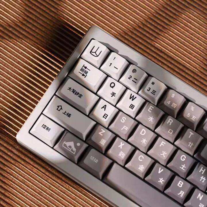 【Keycap Only】Polar Day Shanshui Gradient Grey Keycap Keycap 133 Keys ...