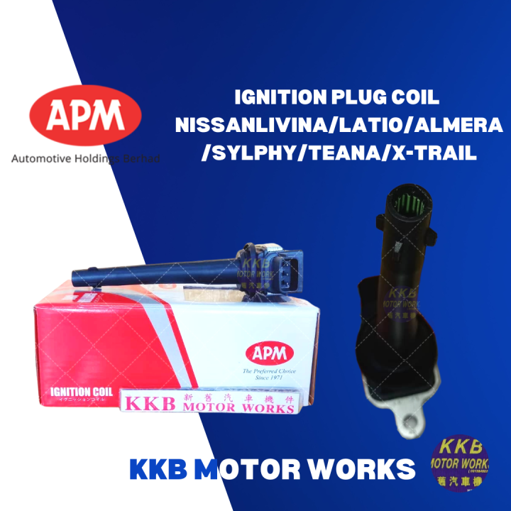 APM Genuine Ignition Plug Coil Nissan Livina Latio Almera Sylphy Teana ...