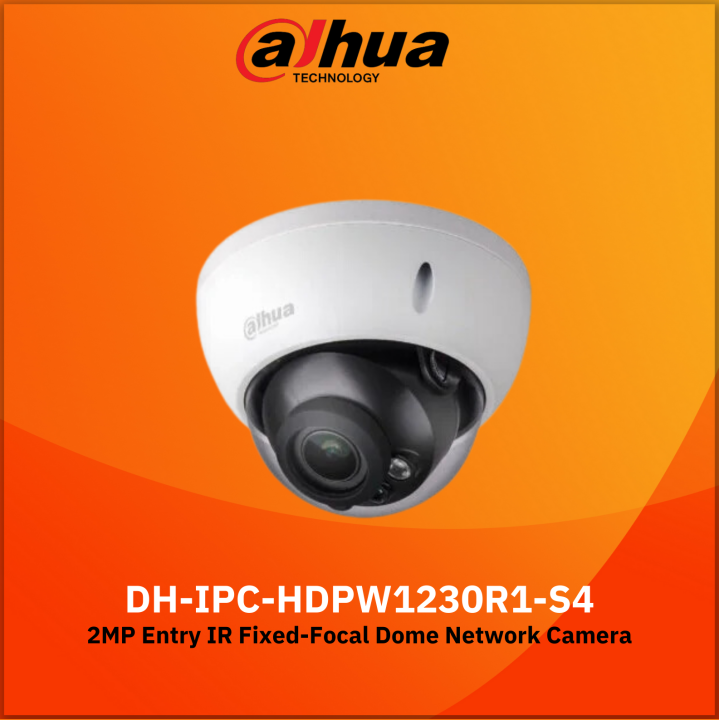 Dahua DH-IPC-HDPW1230R1-S4 2MP IP IR Fixed Focal Dome Netwok Camera | Lazada PH
