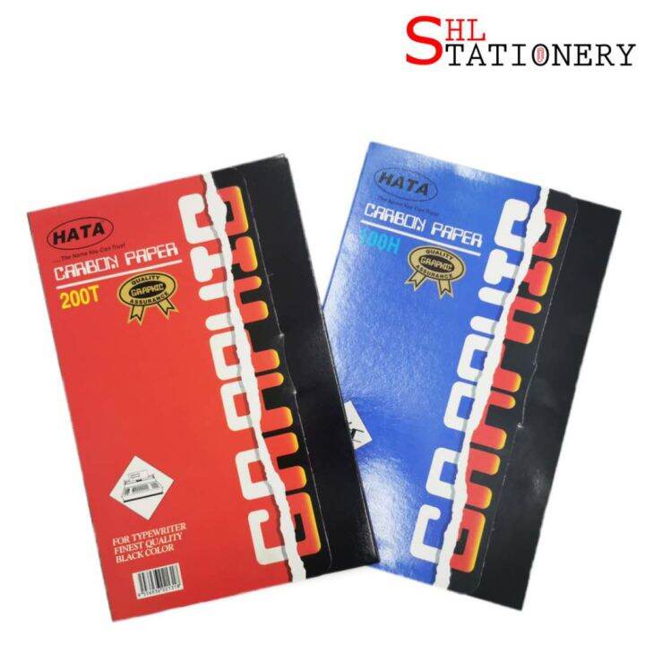 HATA Carbon Paper Graphic 100H Blue Handwriting / 200T Black Typewriter ...