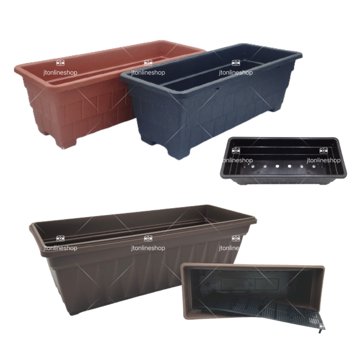 Rectangle Plastic Flower Pot Plastik Pasu Bunga Panjang Pasu Panjang ...