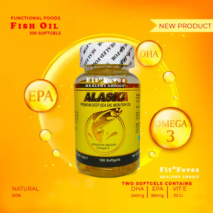 [FitnFaves] Salmon Fish Oil Original Natural Source Omega-3 EFA ...
