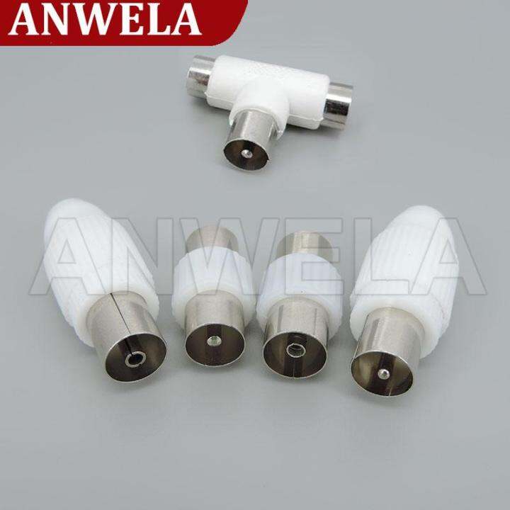 ANWELA Shop 1pcs TV Plug Jack For Antennas Male And Female TV RF ...