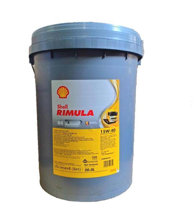 Shell 15W40 CI-4/SL (Rimula R4 X) Multigrade Engine Oil 20L | Lazada