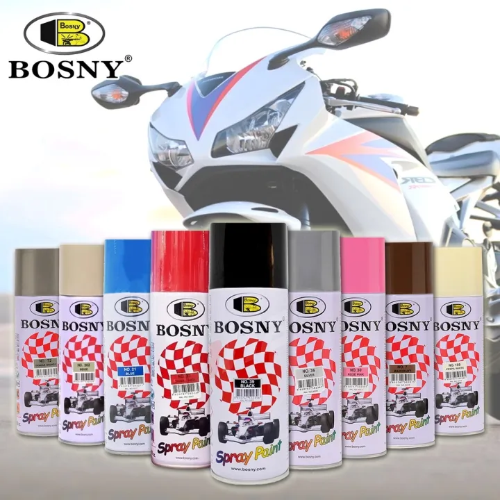 Bosny 100 Acrylic Spray Paint Solid Color - 49 COLORS | Lazada PH