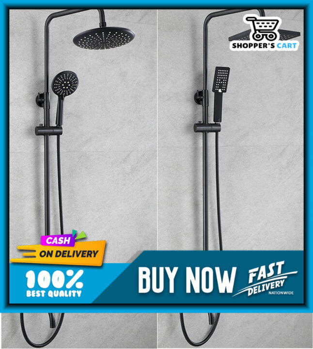 (SHOPPERSCART) SUS 304 Stainless Shower Set Mixer Faucet Matte Design ...