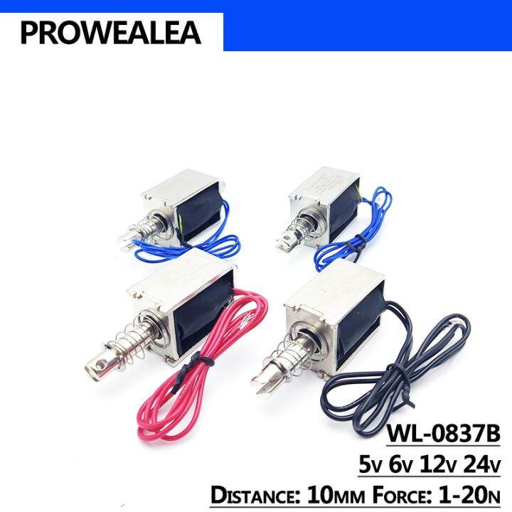 Solenoid Electromagnet Push Pull Type WL-0837B 5V 6V 12V 24V Thrust ...