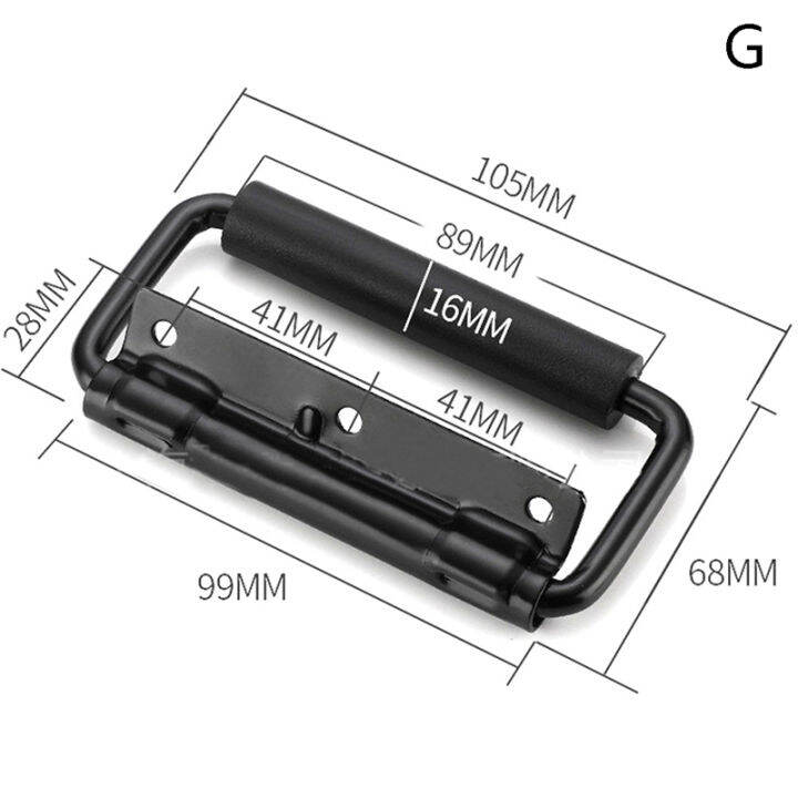FUYU 1PC Hardware Spring Handle Prop Box Tool Aluminum Case Handle ...