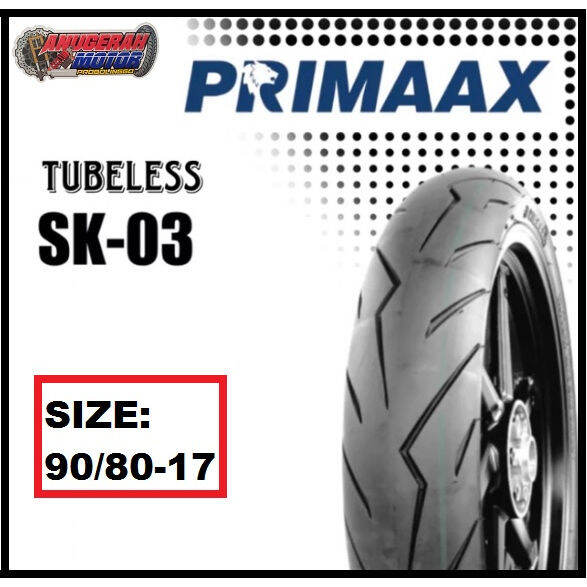 Ban luar primax SK 03 ukuran 90/80-17 Tubless primax carnage model ...