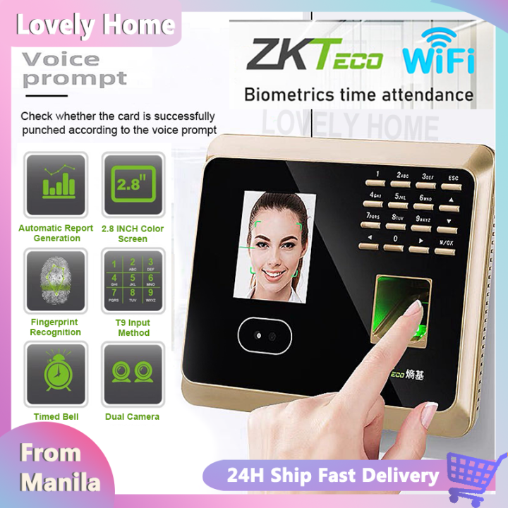 Upgrade ZKTeco Biometrics Face Recognition Fingerprint Time Attendance WIFI Automatic Report ...